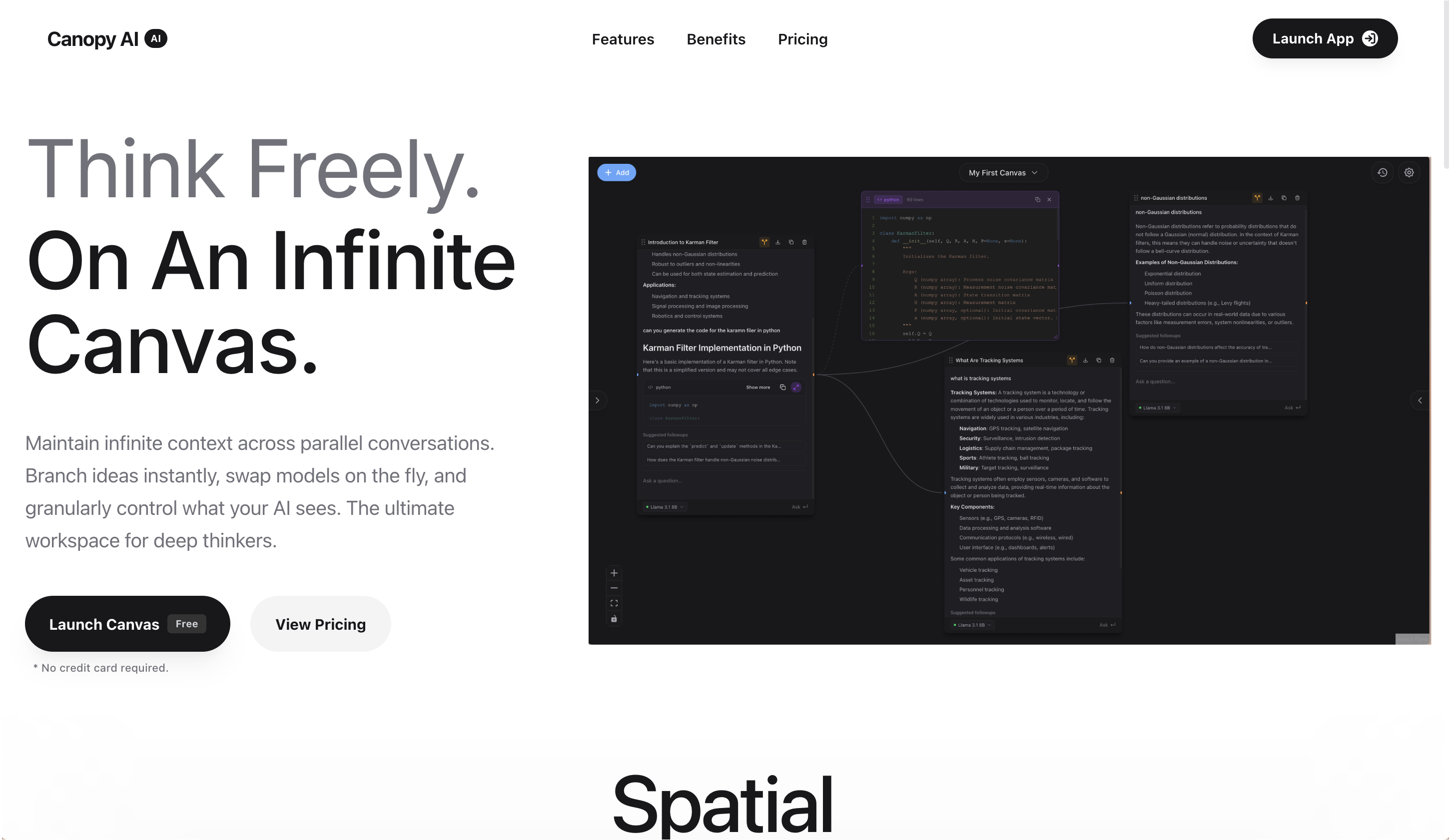 CanopyAI — Infinite Canvas for AI Conversations